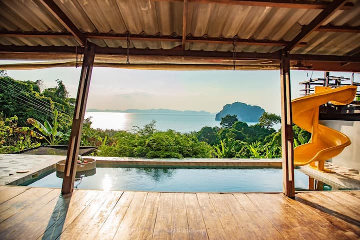 Krabi Pool Villa Wooden Local Design (4 Bedrooms ) - Krabi