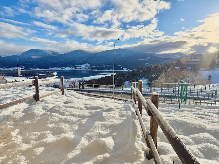 Studio/cabine+jardinet Vue Sur Lac Et Montagnes - Les Angles
