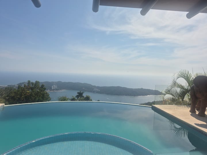 Hermosa Casa Residencial La Cima Con Vista Al Mar - Acapulco
