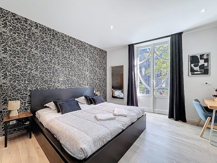 Suite Climatisé - Wifi - Hypercentre Lit 180x200 - Clermont-Ferrand