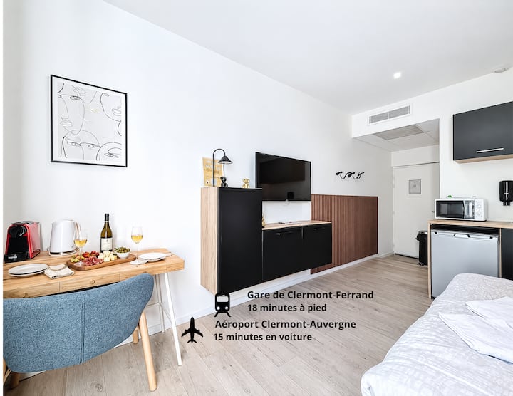 Sancy Suite Air-conditioned, Wi-fi, City Centre, 180x200 Bed - Clermont-Ferrand