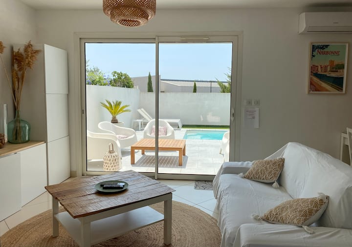Chambre Et Sdb Privée Chez L’habitant, Piscine - Narbonne
