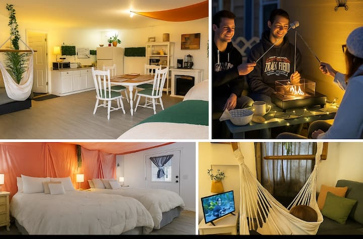 Bali Studio: Hammock-firepit-mini Golf-fireplace - Kennewick, WA