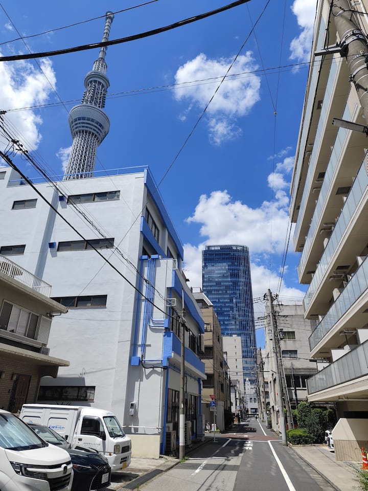 押上站晴空塔商圈2层3卧室独栋家庭旅馆/成田羽田机场或可零换乘直通/浅草线2站到浅草/巴士直通迪士尼 - Ueno