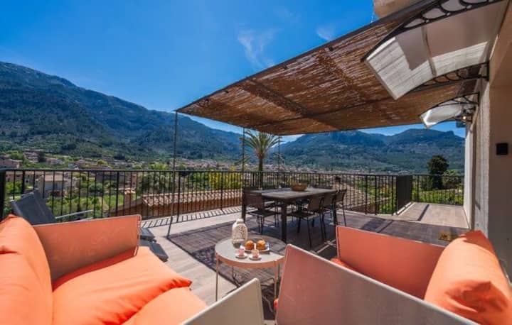 Penthouse Overlooking Soller With Garden & Terrace - Mallorca
