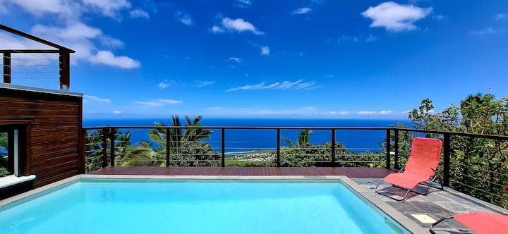 Villa "Moringa" Vue Océan 180°  Piscine Privée - Saint-Leu