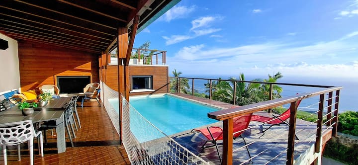 Villa "Moringa" Vue Océan 180°  Piscine Privée - Saint-Leu