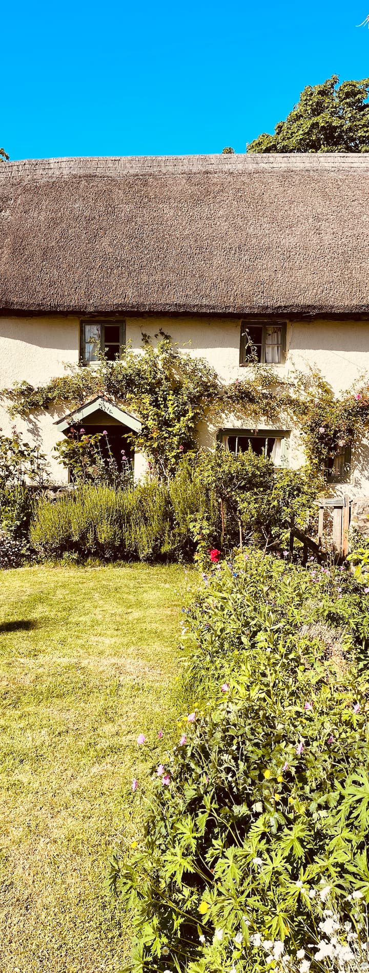 Thatched Devon Cottage By Stream Near Beach - North Devon District