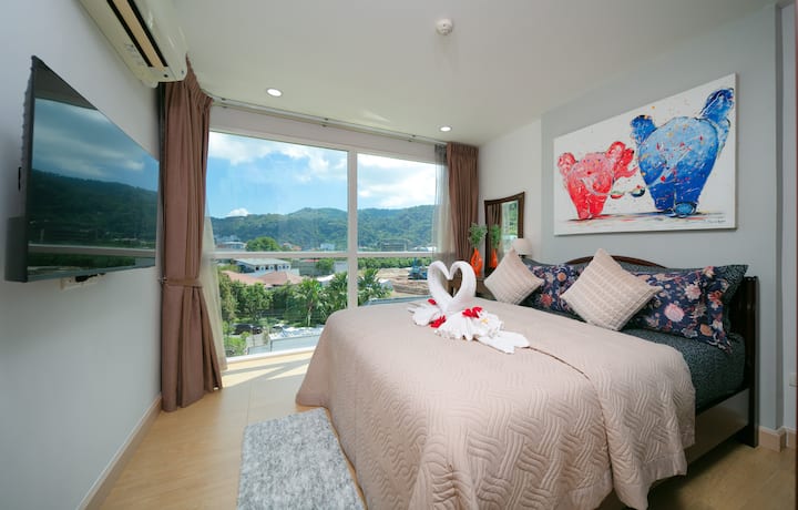 Mountain View Comfortable Apartment @Kata - 900 M - Karon Beach