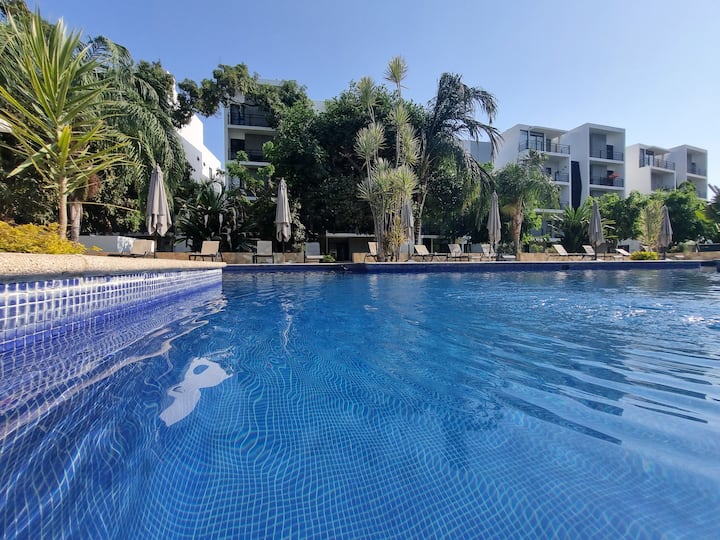 Residencial Bambú. Departamento A 5 Min Del Puerto - Puerto Vallarta