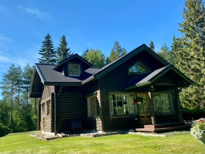 Hartolan Ilo - Tilava Hirsimökki Ja Rantasauna - Hartola