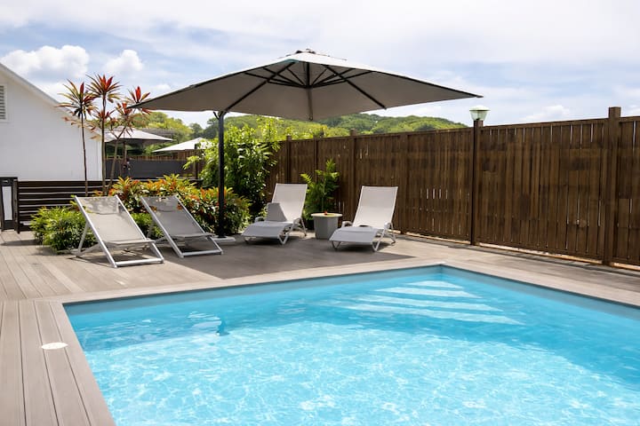 La Perle De Clugny - Lodge De Charme Avec Piscine - Deshaies