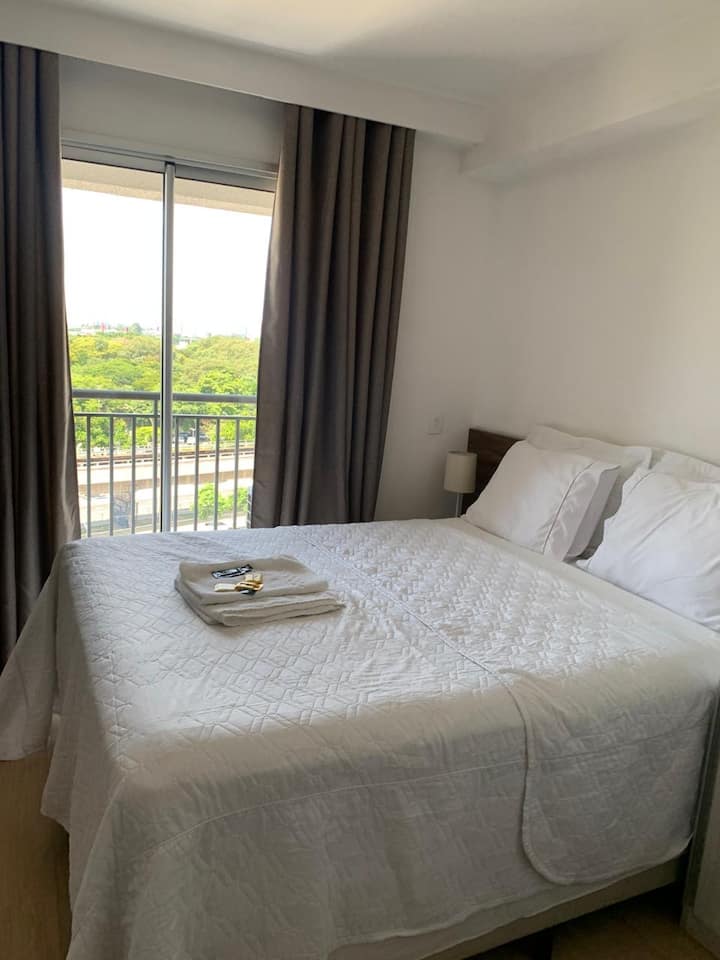 Wise: Estúdio Aconchegante 7 Min Do Expo Center - Jardim