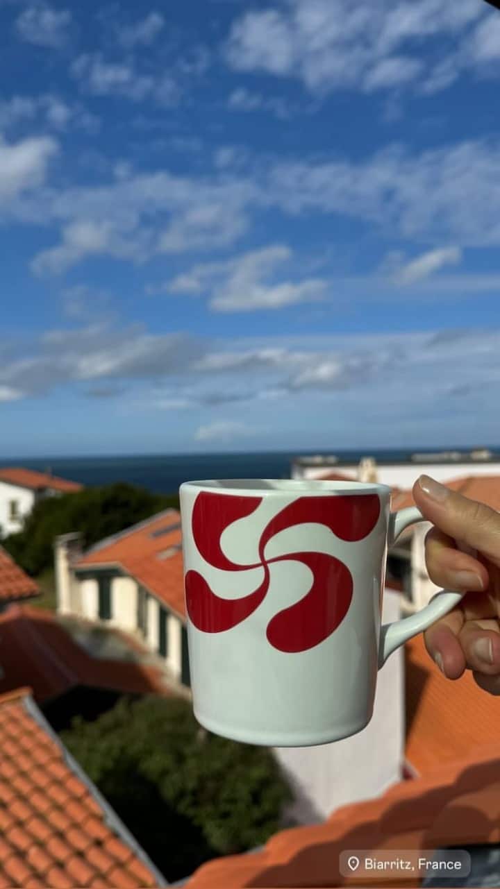 Apartement Vue Mer Sur Les Toits De Biarritz - Pays basque français
