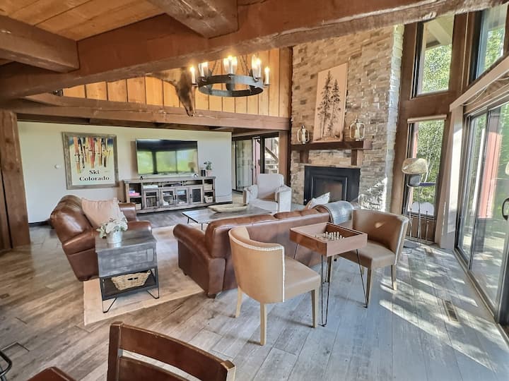 Rustic Luxury Cabin Backs To National Forrest - 銀座
