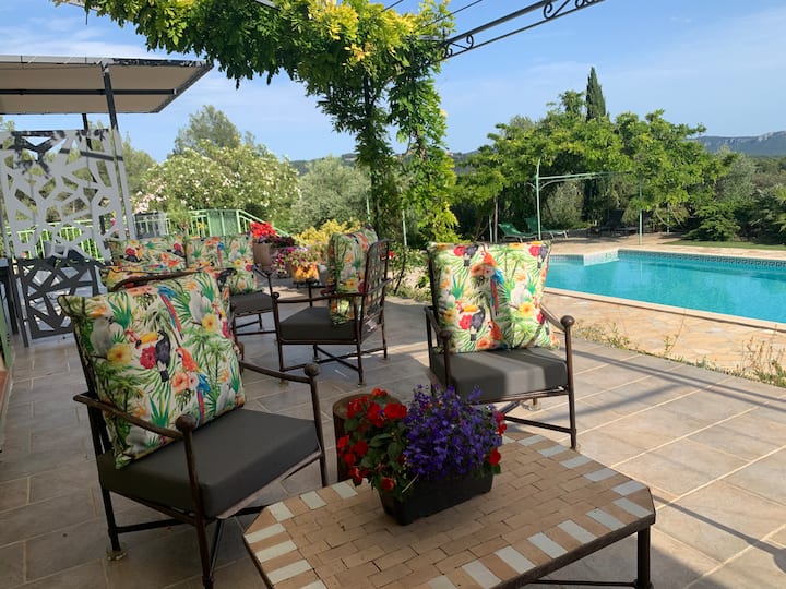 Villa Climatisée, Grande Piscine Chauffee - Le Castellet