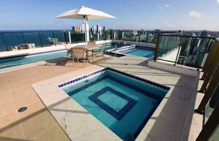 Apto 200m Praia Boaviagem Piscina
Praia Boa Viagem - Recife