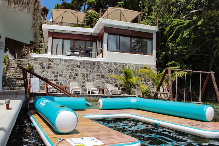 Cabaña Con Vista En La Laguna Y Kayaks Incluidos - Bacalar