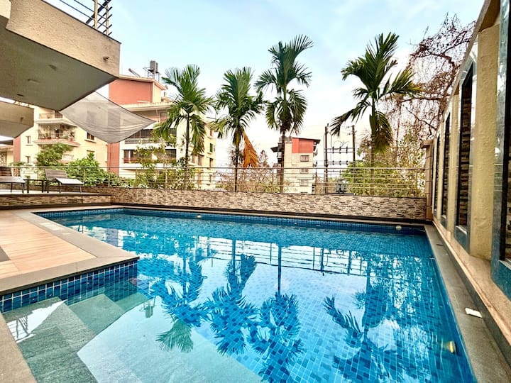 Luxury Semi Studio With Pool Near Mall De Goa - Goa