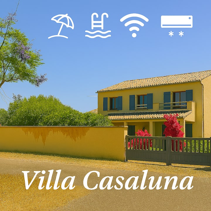 Piscine & Plage à 500m - Villa Casaluna - Borgo