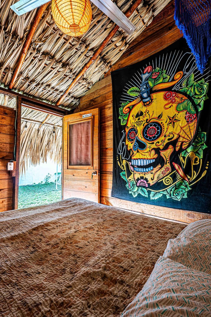 La Cabaña · Mural Room For 1 Or 2 People - Bacalar