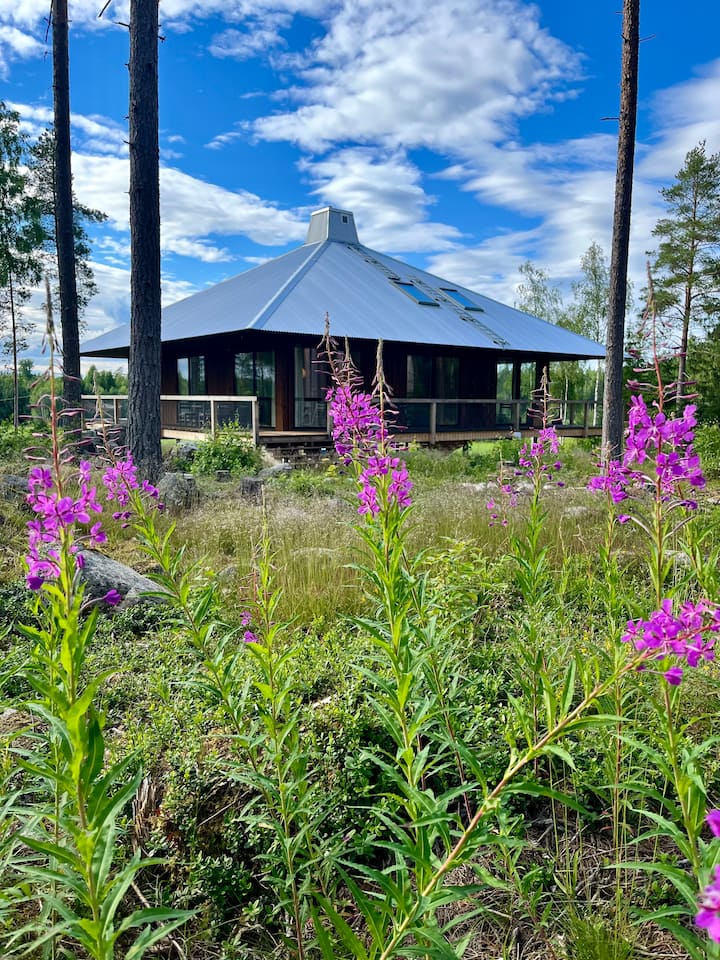 Arkitektens Egen Skogsvilla Vid Sjön - Delsbo