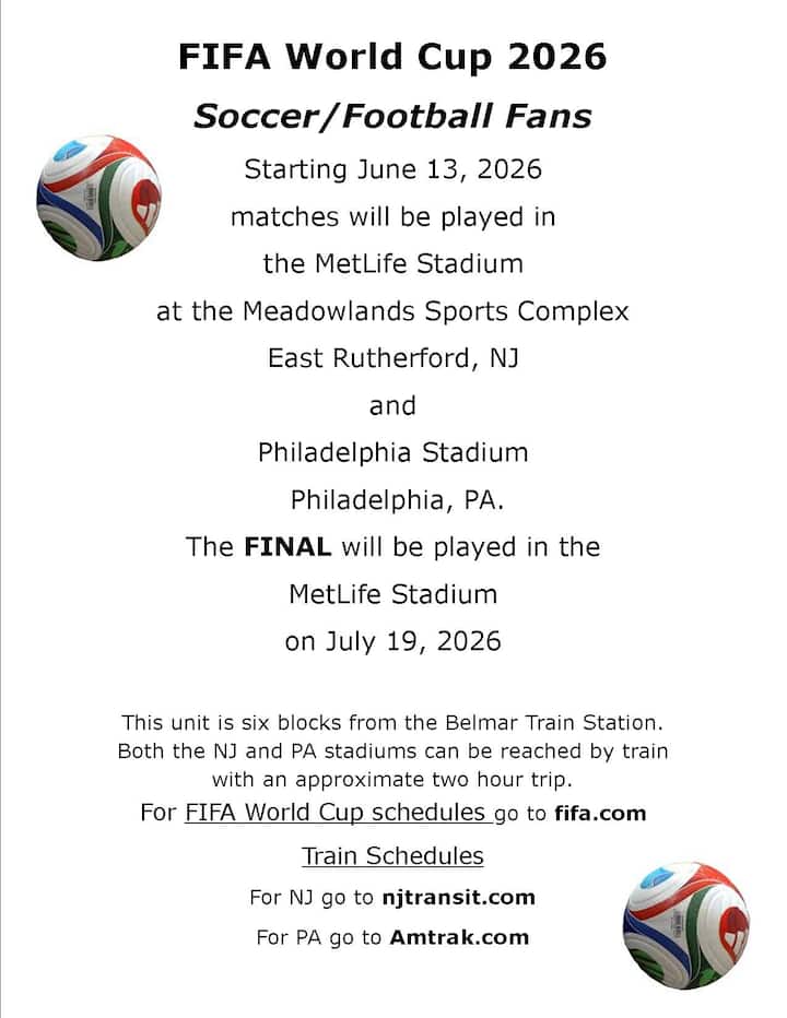 Belmar Downtown Apartment - Belmar, NJ