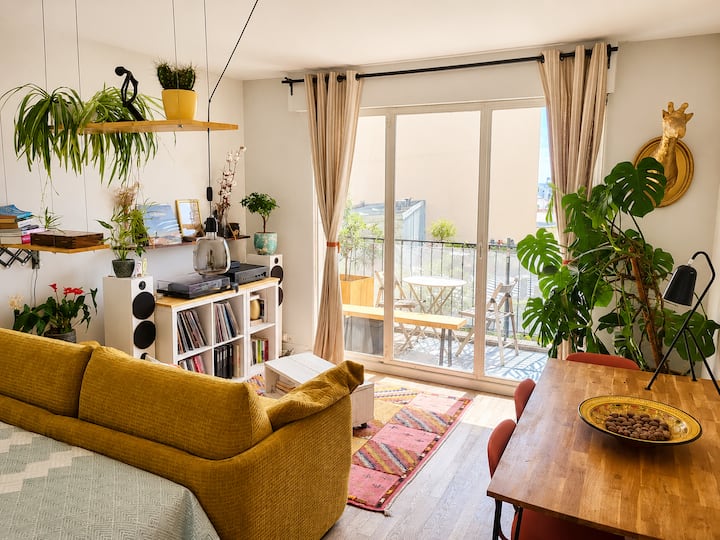 Appartement Lumineux & Balcon / 6 Voyageurs + Bébé - París