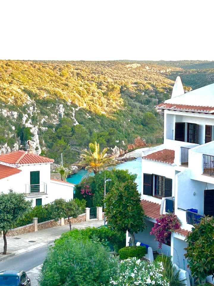 Panoramic Apartment Balcony View Cala Porter Bay - Menorca
