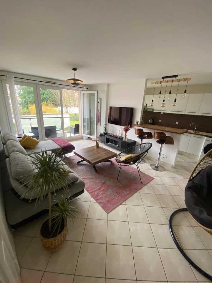 Charmant 3 Pièces Avec Terrasse Et Vue Sur Jardin - Ivry-sur-Seine