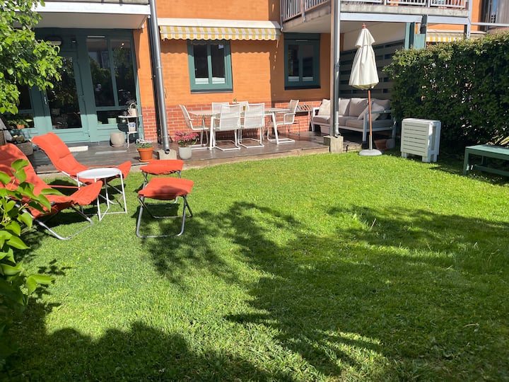 Modern Apartment With Private Terrace And Garden. - Oslo