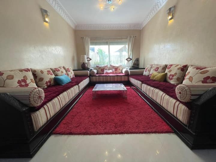 Plein Pied 150m2 Avec Extérieur, Piscine 4,5x2,2m - Agadir