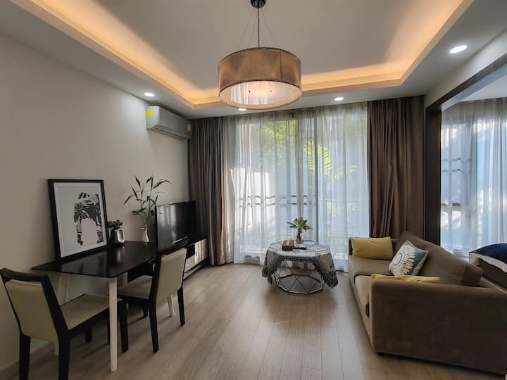 (8)清迈宁曼路附近小奢华泳池公寓套房,10分钟步行到商业街 - Chiang Mai