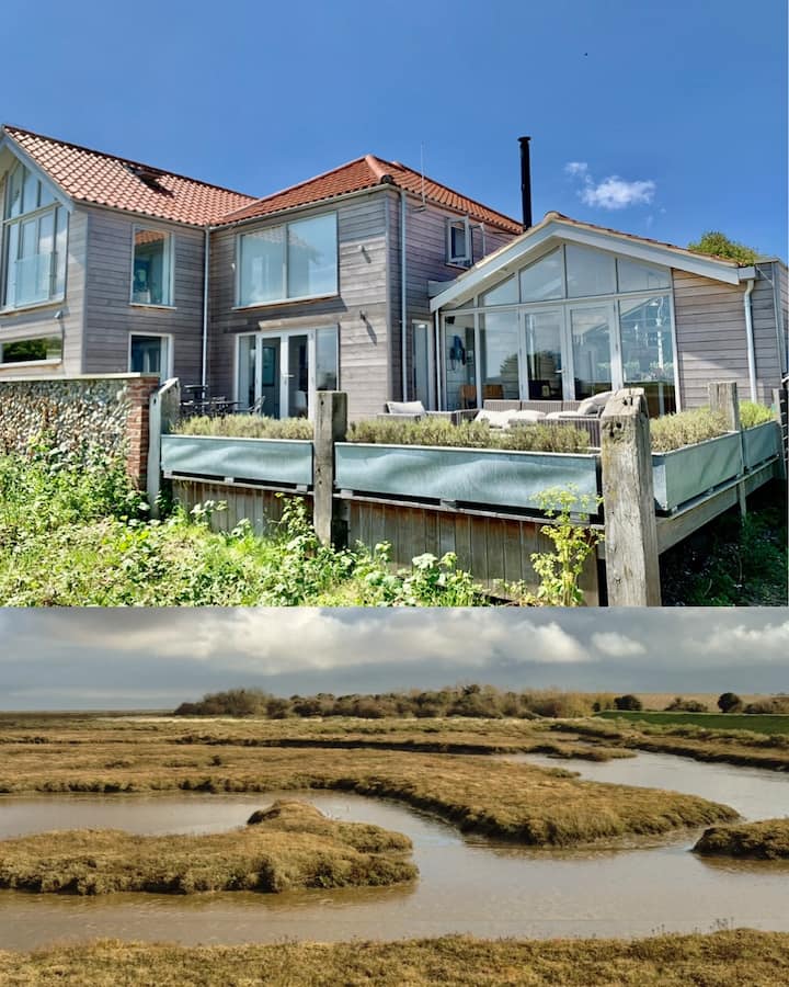 Superb Coastal Home, Breathtaking Marsh & Sea View - Wells-next-the-Sea