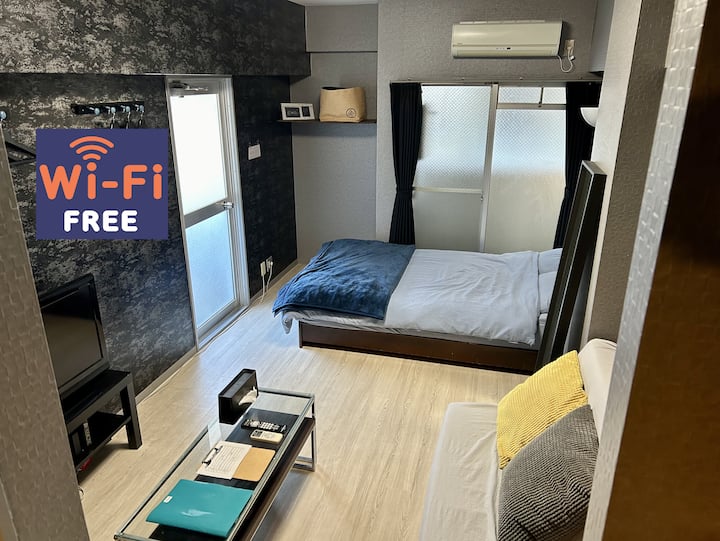 Near Namba(5mins By Train)/free Wifi/208 - 大阪府