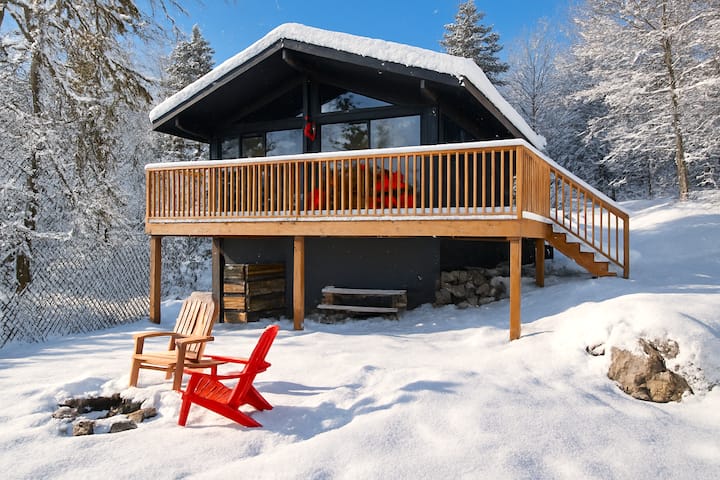 L'opportunité - Chalet Rustique Avec Vue Sur Lac - Laurentides