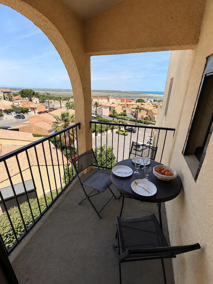 Appartement T3 Climatisé Avec Vue Mer. 4 Personnes - Vendres Plage