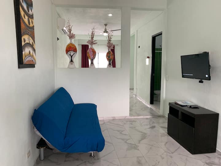 Depa Saas Kiin 4 Cancun A/a, Wi-fi, Agua Caliente - Cancún
