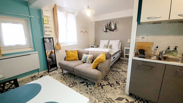Studio Cosy Plage à -10min & Garage Sécurisé - Eu