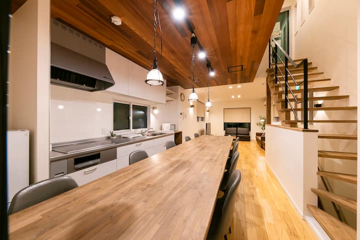 1棟貸し(最大7名)|屋上ジャグジーで極上体験|和室&広々ldkで快適ロングステイ - Nara