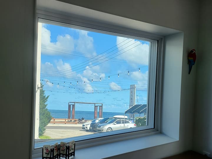 주문진해변1숙소에서일출바다뷰,바다도보30초,기본4인가격,불멍장,캠핑감성,웨버bbq무료숯제공 - Gangneung-si