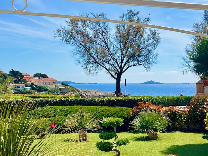 Apartamento Vista Al Mar, Terraza, Jardin, Playa Portissol / 4 Pers. - Sanary-sur-Mer