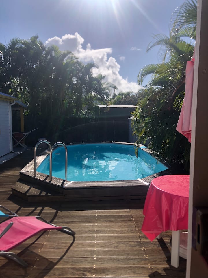 Kaz A Paola Piscine Wifi Cuve Eau Parking Gratuit - Saint-François