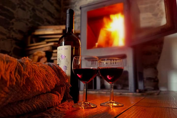 Ca La Nena Morena · Chimenea Y Vistas Al Montseny - Santa Maria de Palautordera