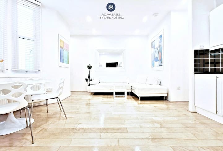 (Bl4) Luxe Flat 2 Big Beds Large Living + Bedroom - Fulham
