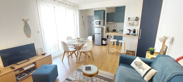 Bonne Pioche, T2 Rénové, Parking,balcon,wifi - Arcachón