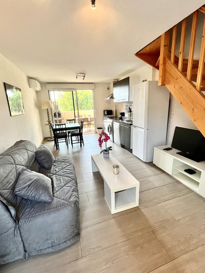 Appartement Calme Climatisé 40m²,350 M De La Plage - Saint-Cyr-sur-Mer