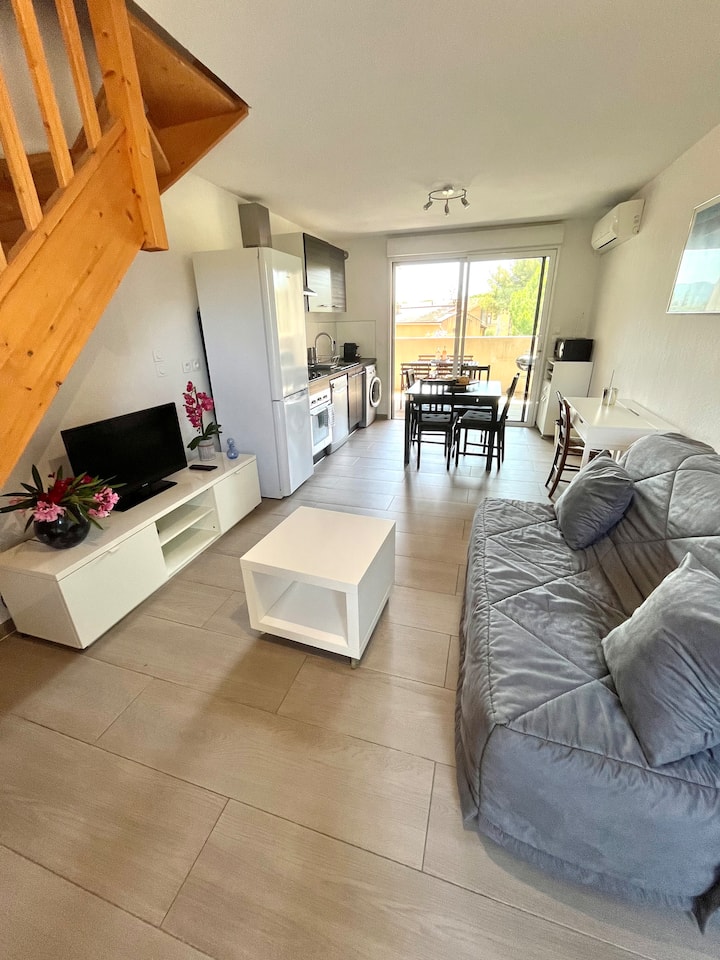 Bel Appartement Climatisé,40 M2,à 350m De La Plage - Saint-Cyr-sur-Mer