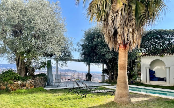 Appartement-villa - Vue Magique - Jardin - Piscine - Nice
