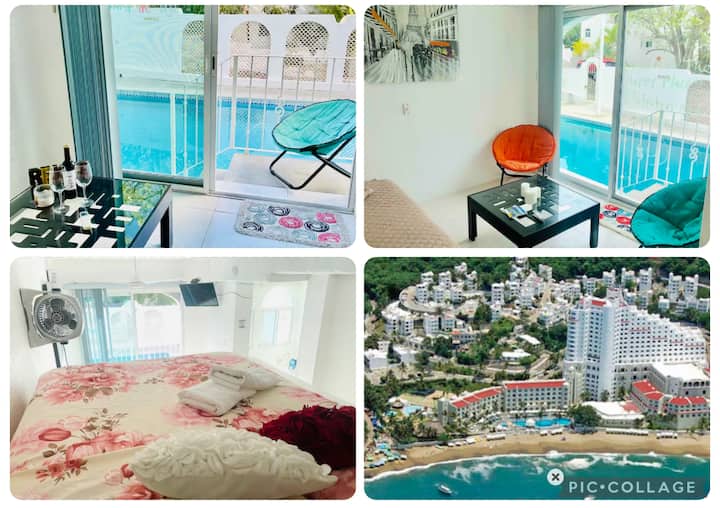 ¡Descanso Ideal! Miniloft Playero, Alberca Al Pie - Manzanillo, Colima, Mexico